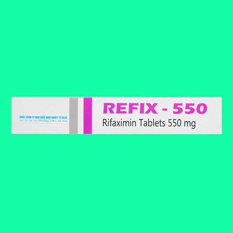 Thuốc Refix-550 điều trị hội chứng ruột kích thích ở người lớn