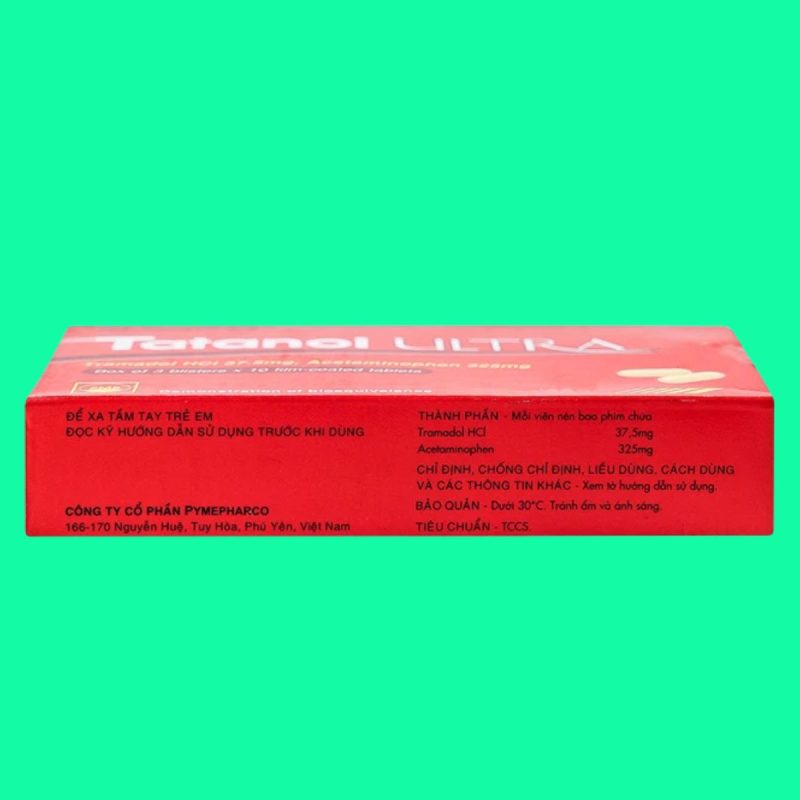 Thuốc Tatanol Ultra hộp 30 viên điều trị cơn đau từ trung bình đến nặng