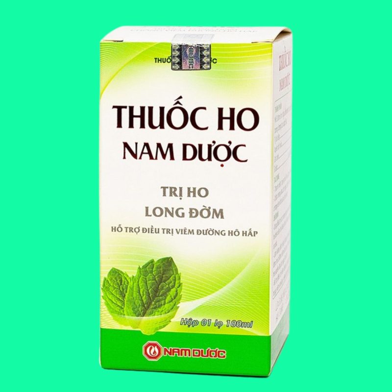 Thuốc ho Nam Dược lọ 100ml có tác dụng long đờm, giảm ho