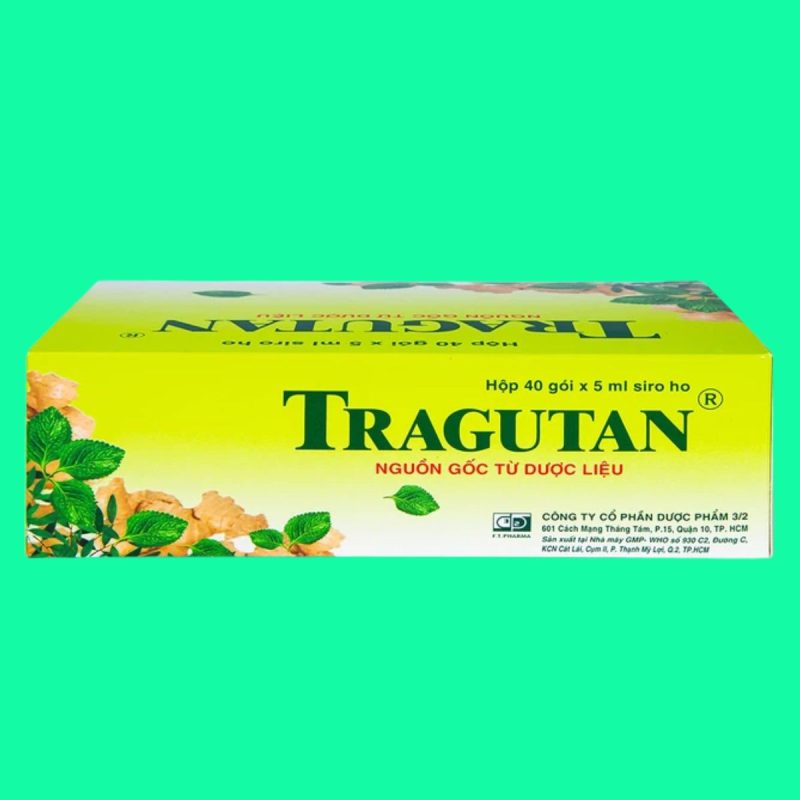 Siro Tragutan gói 5ml có tác dụng giảm ho do viêm đường hô hấp