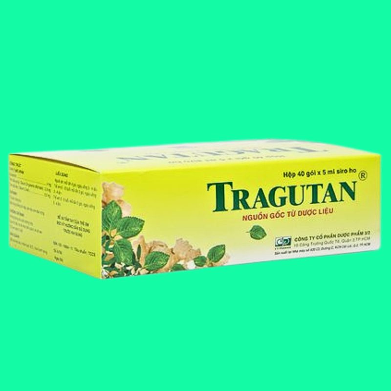 Siro Tragutan gói 5ml có tác dụng giảm ho do viêm đường hô hấp