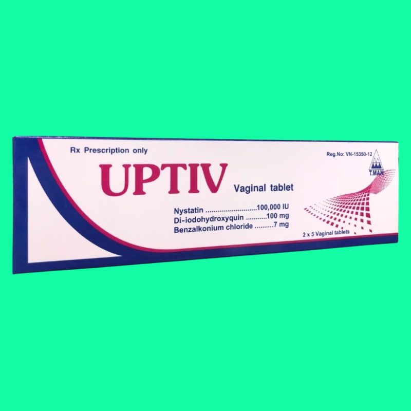 Viên đặt âm đạo Uptiv 20 viên giúp điều trị viêm âm đạo, nấm Candida