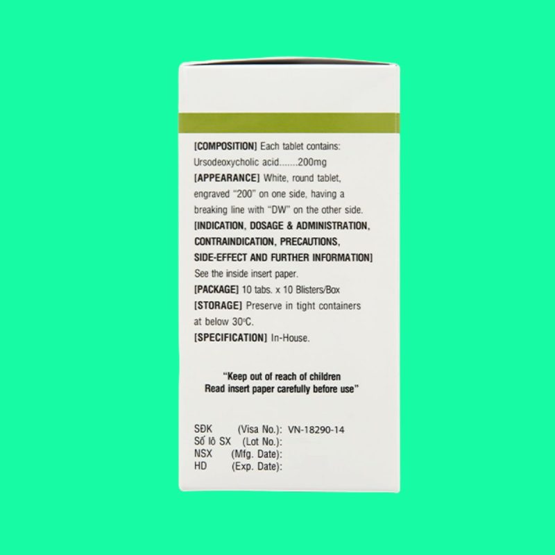 Thuốc Uruso 200mg điều trị sỏi mật, cải thiện chức năng gan mật