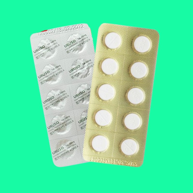 Thuốc Uruso 200mg điều trị sỏi mật, cải thiện chức năng gan mật