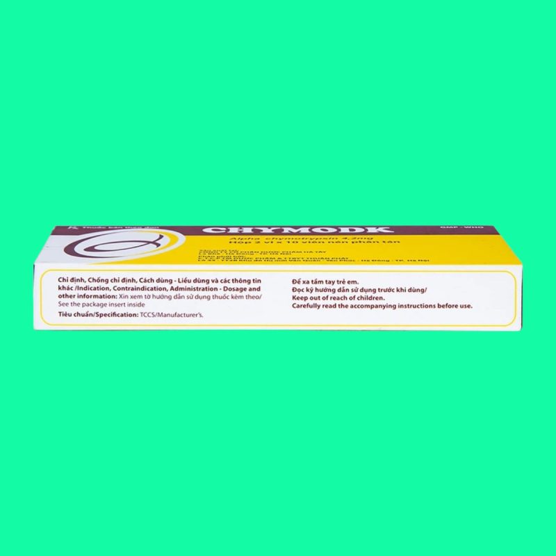 Chymodk 4.2mg điều trị phù nề sau chấn thương, phẫu thuật, bỏng