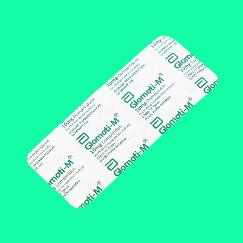 Glomoti-M 10mg điều trị triệu chứng buồn nôn, nôn, khó tiêu sau bữa ăn