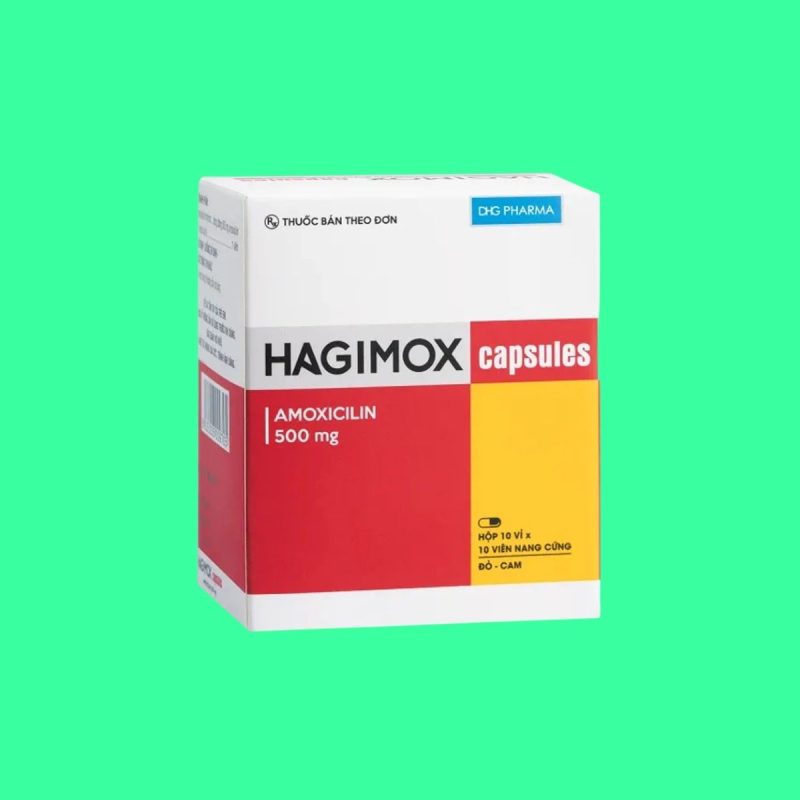 Thuốc Hagimox Capsules 500mg điều trị nhiễm khuẩn đường hô hấp
