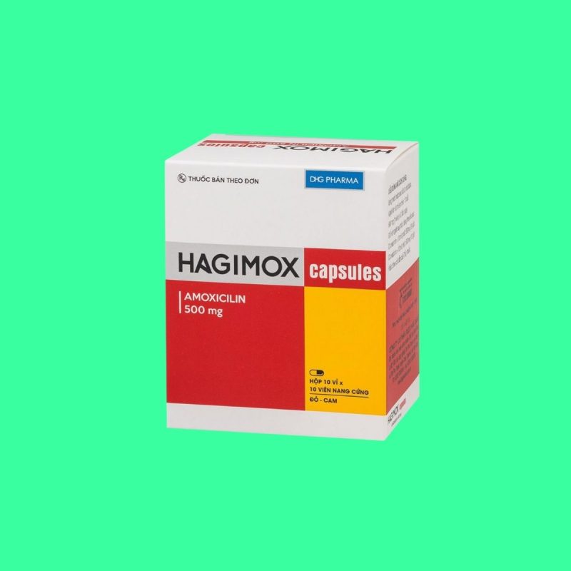 Thuốc Hagimox Capsules 500mg điều trị nhiễm khuẩn đường hô hấp