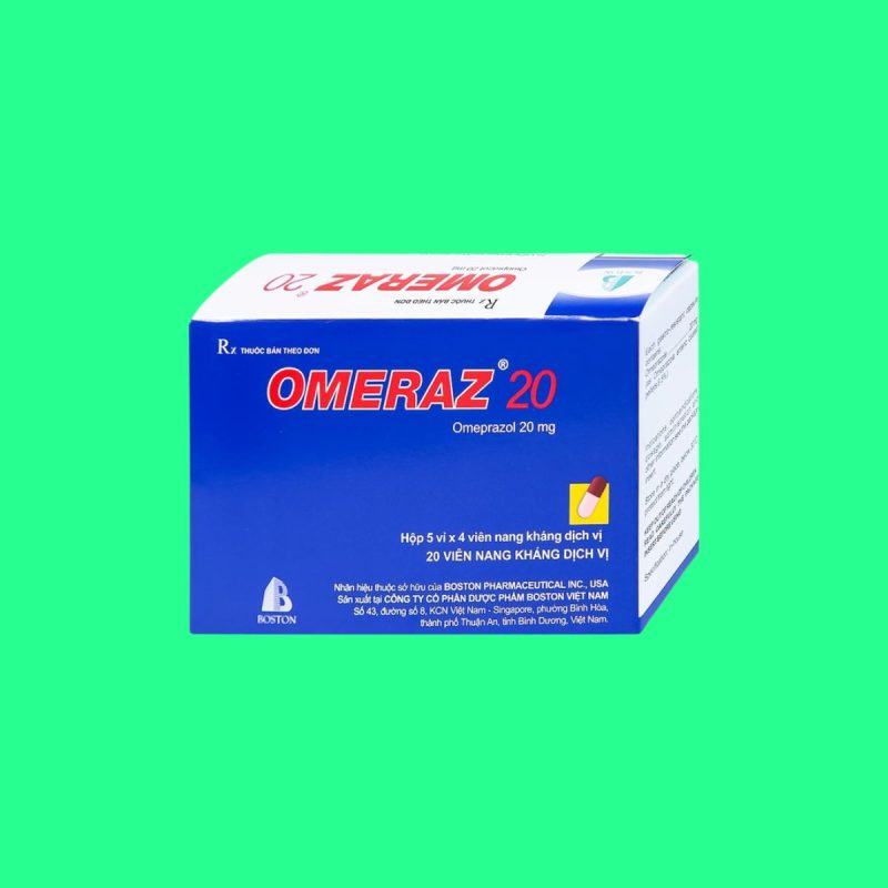 Thuốc Omeraz 20mg điều trị và dự phòng viêm loét dạ dày-tá tràng