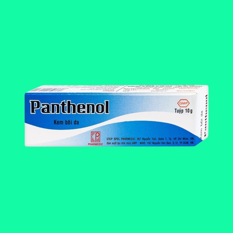 Panthenol Pharmedic 10g điều trị tổn thương da, bỏng nhẹ, nứt da chân