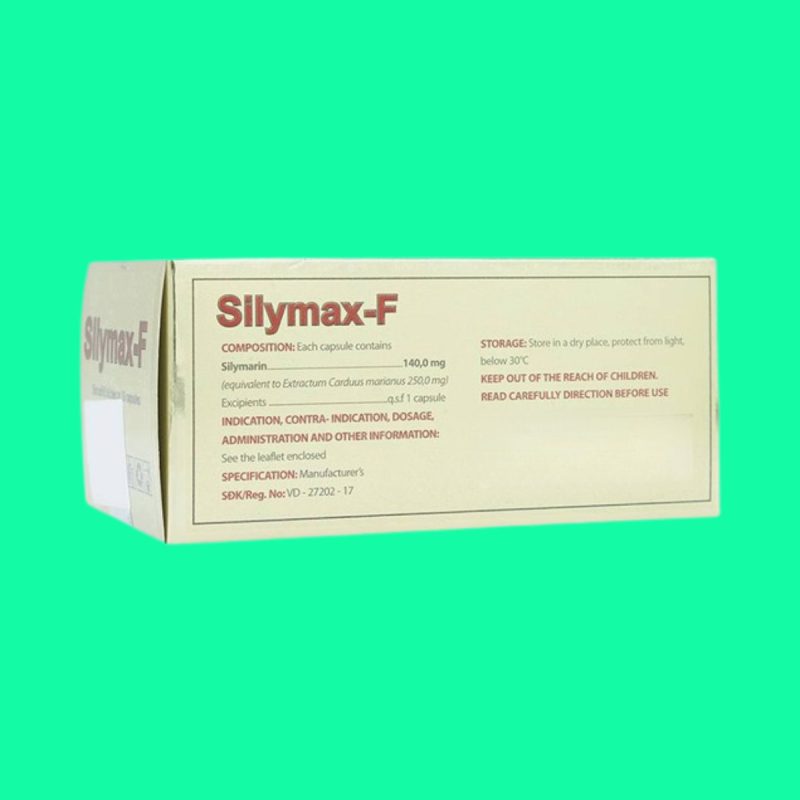 Silymax-F 140mg hỗ trợ điều trị viêm gan virus, xơ gan và gan nhiễm mỡ