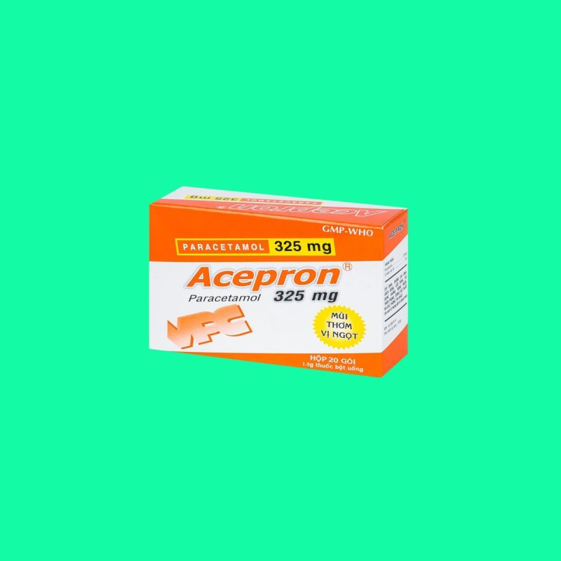 Thuốc Acepron 325mg điều trị các triệu chứng đau và sốt từ nhẹ đến vừa