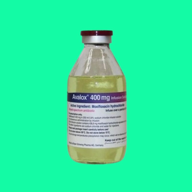 Dung dịch truyền Avelox 400mg/250ml điều trị viêm phổi cộng đồng nhẹ-vừa