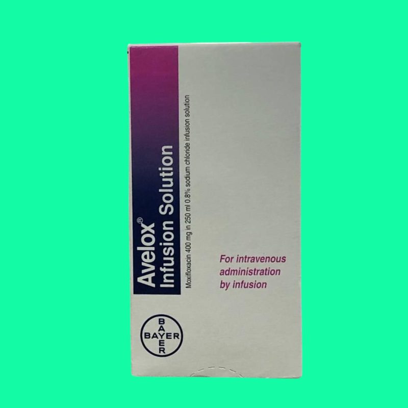 Dung dịch truyền Avelox 400mg/250ml điều trị viêm phổi cộng đồng nhẹ-vừa