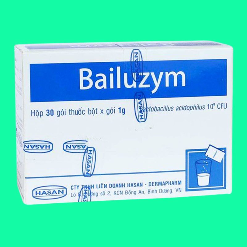 Thuốc Bailuzym Hasan 1g bổ sung vi khuẩn có lợi cho đường tiêu hóa