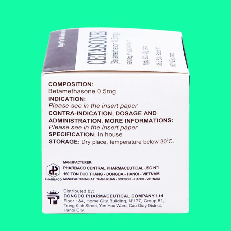 Thuốc Cetasone 0.5mg có tác dụng điều trị thấp khớp, dị ứng, viêm da