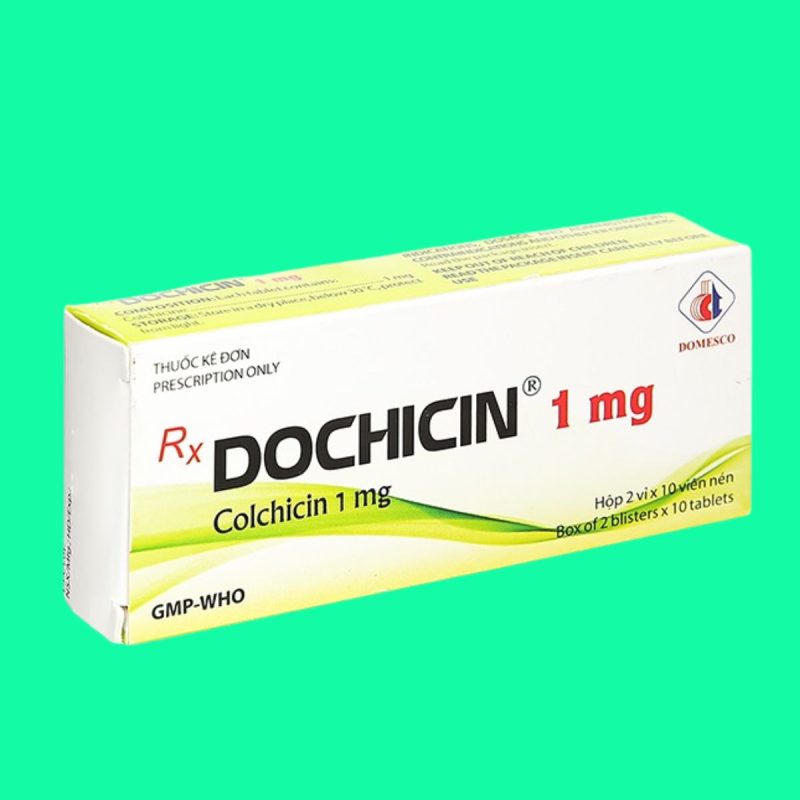 Thuốc Dochicin 1mg điều trị tình trạng Gout cấp tính ở người trưởng thành
