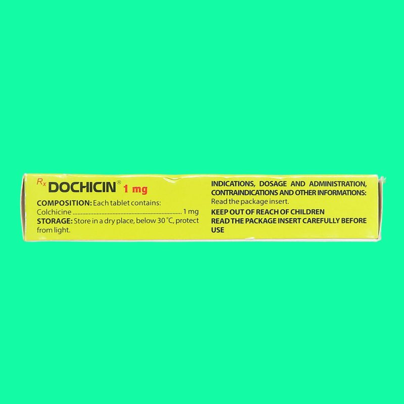 Thuốc Dochicin 1mg điều trị tình trạng Gout cấp tính ở người trưởng thành