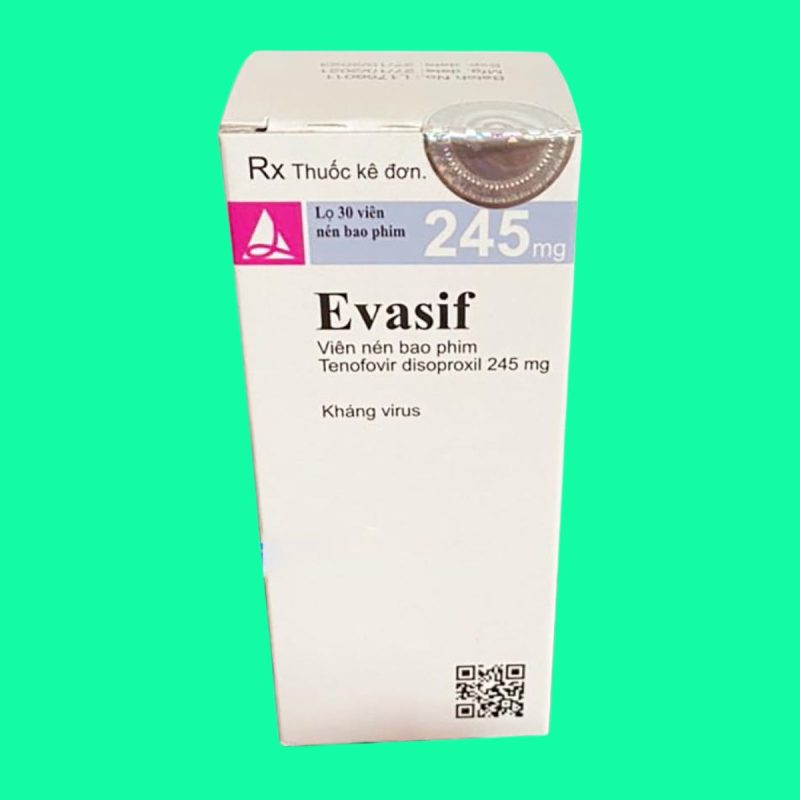 Thuốc Evasif 245mg điều trị viêm gan B mạn tính ở người trưởng thành