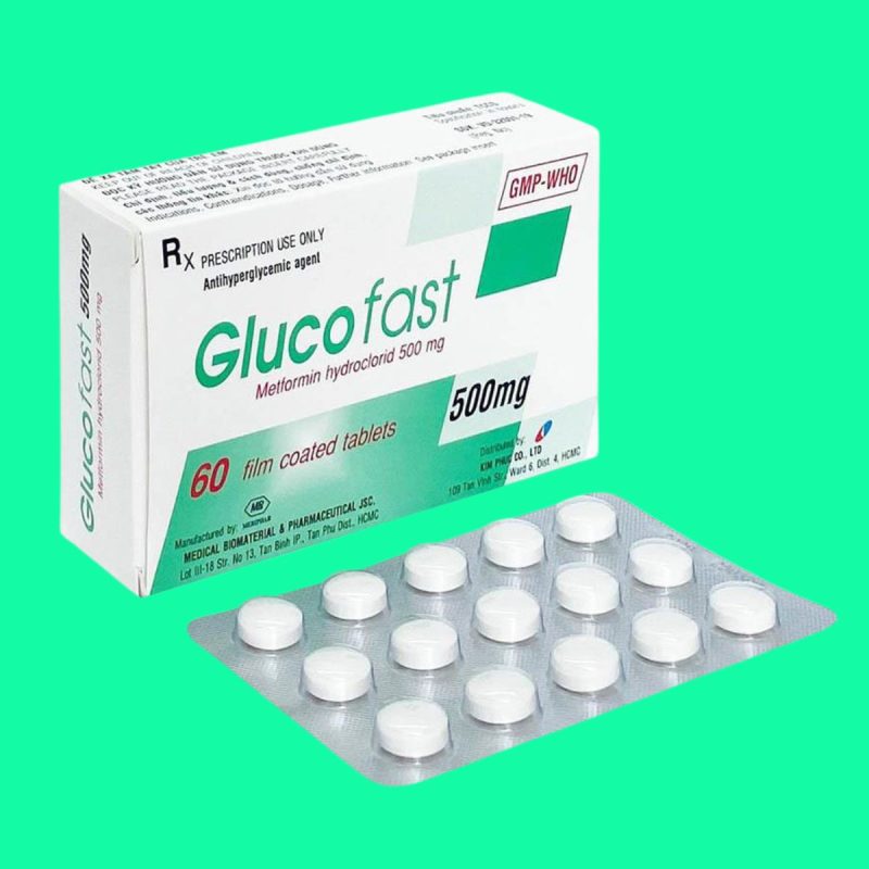 Thuốc Glucofast 500mg có tác dụng điều trị tiểu đường típ 2