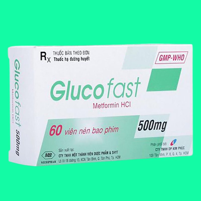 Thuốc Glucofast 500mg có tác dụng điều trị tiểu đường típ 2
