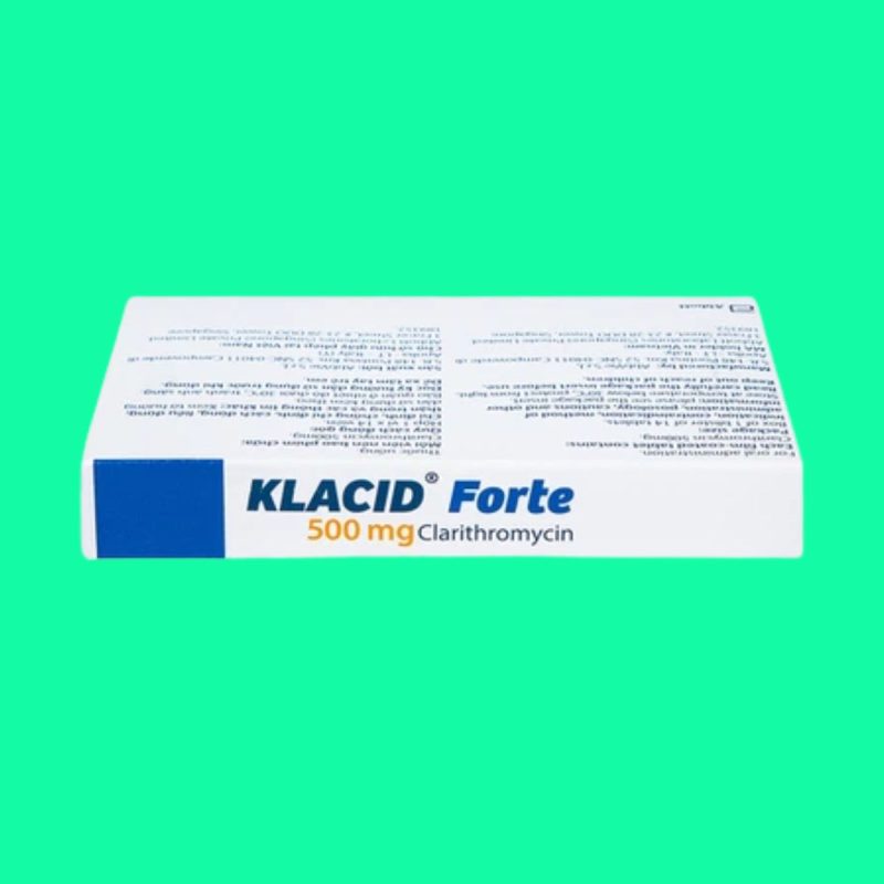 Thuốc Klacid Forte 500mg điều trị viêm xoang và viêm họng, viêm amidan