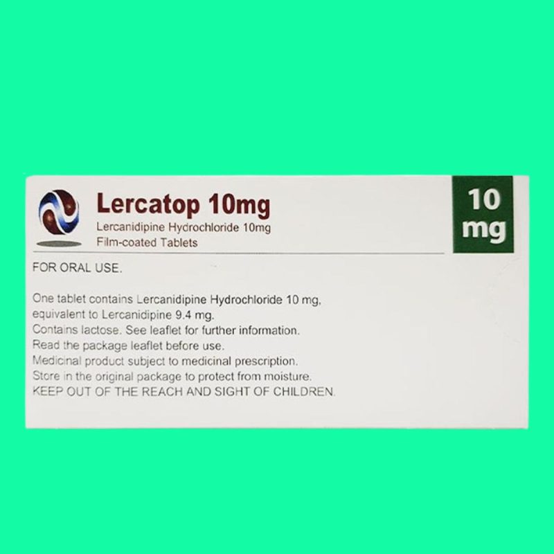 Thuốc Lercatop 10mg điều trị tăng huyết áp từ nhẹ đến trung bình
