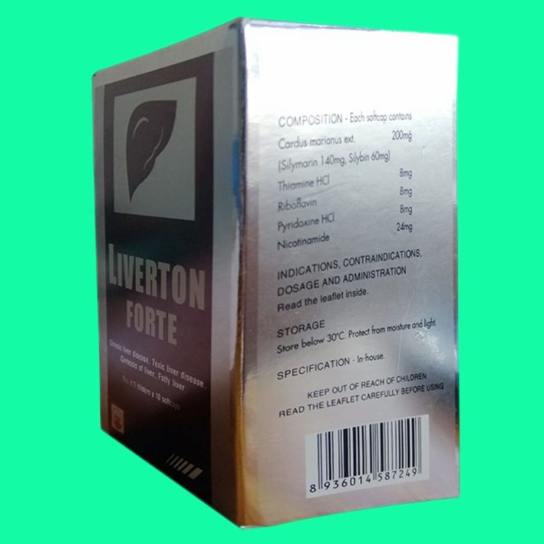 Thuốc Liverton Forte Pymepharco 60 viên giúp tăng cường chức năng gan