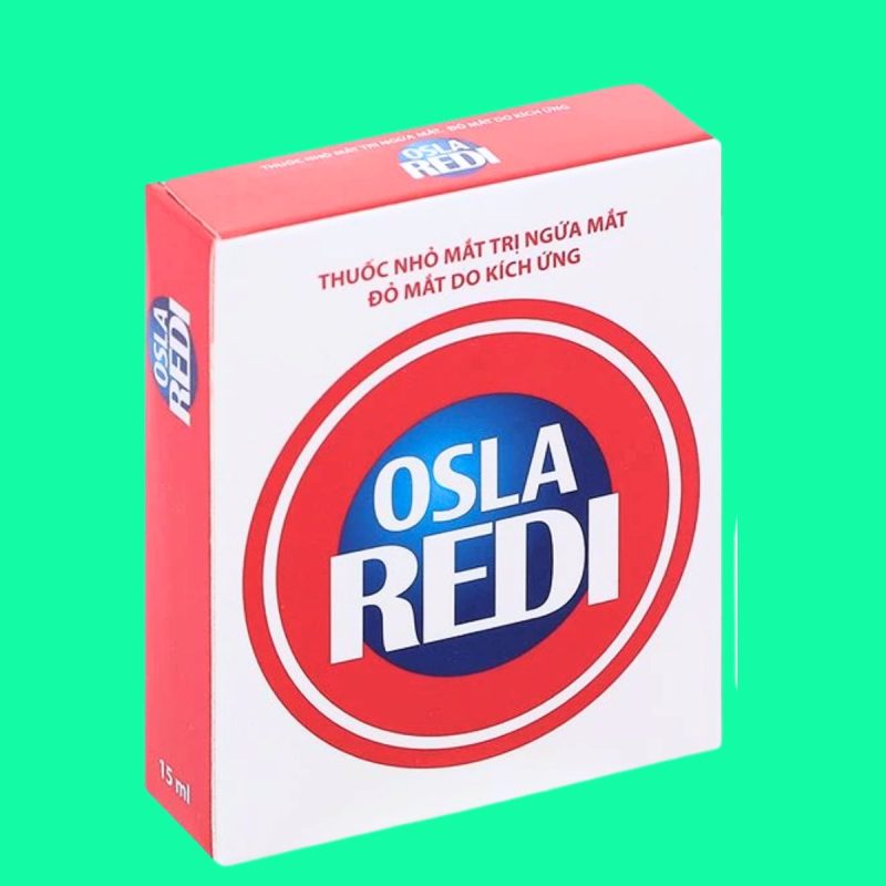 Thuốc OSLA REDI 15ml có tác dụng điều trị đỏ mắt, ngứa mắt, rát mắt
