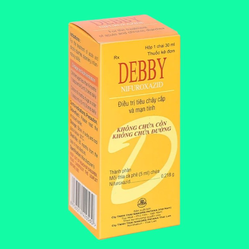 Thuốc Debby 30ml có tác dụng điều trị tiêu chảy cấp và mạn tính