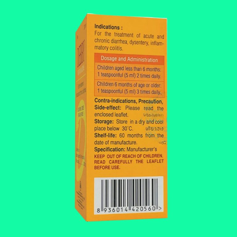 Thuốc Debby 30ml có tác dụng điều trị tiêu chảy cấp và mạn tính