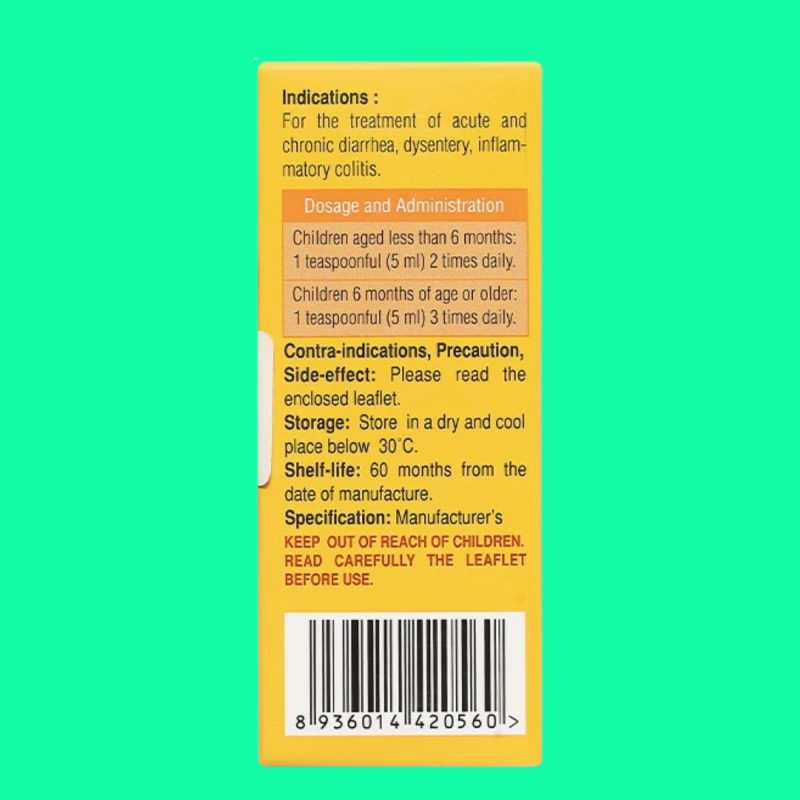 Thuốc Debby 30ml có tác dụng điều trị tiêu chảy cấp và mạn tính