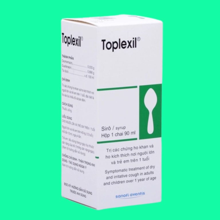Thuốc Siro Toplexil 90ml giúp giảm các cơn ho khan và ho gây kích ứng