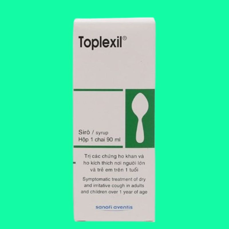 Thuốc Siro Toplexil 90ml giúp giảm các cơn ho khan và ho gây kích ứng