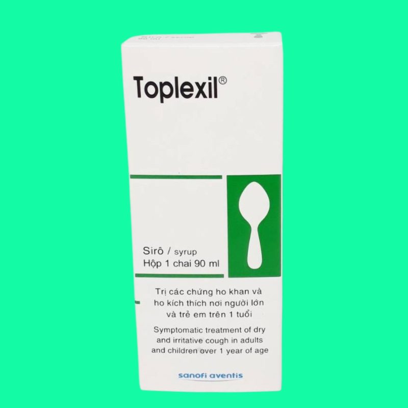 Thuốc Siro Toplexil 90ml giúp giảm các cơn ho khan và ho gây kích ứng