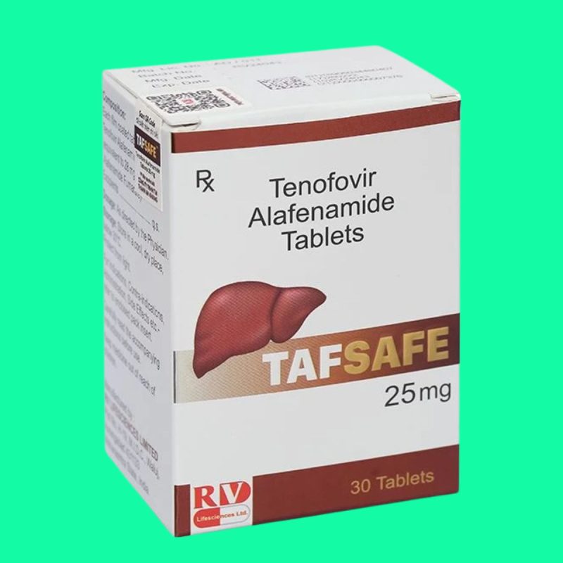 Thuốc Tafsafe 25mg có tác dụng điều trị viêm gan B mạn tính.