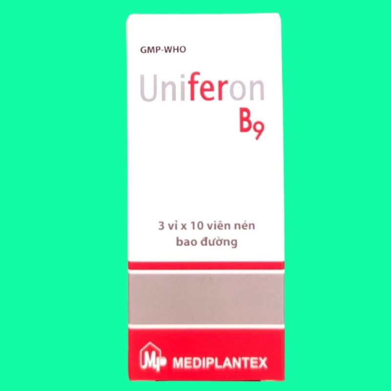 Thuốc Uniferon B9 30 viên điều trị và phòng thiếu máu do thiếu sắt