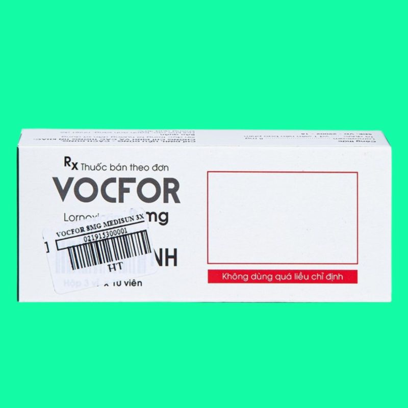 Thuốc Vocfor 8mg có tác dụng điều trị đau, viêm do nhiều nguyên nhân
