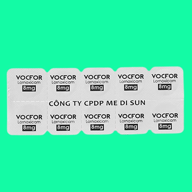 Thuốc Vocfor 8mg có tác dụng điều trị đau, viêm do nhiều nguyên nhân