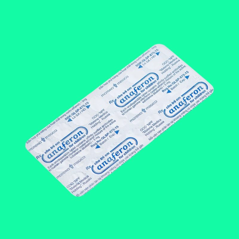 Anaferon For Children 3mg phòng và điều trị nhiễm virus đường hô hấp