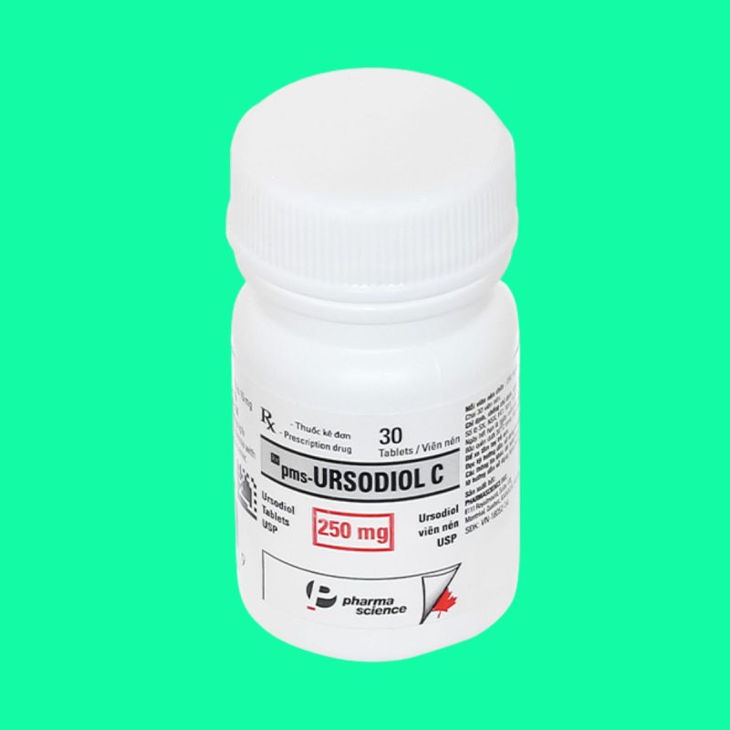Thuốc pms-Ursodiol C 250mg điều trị xơ gan ứ mật nguyên phát