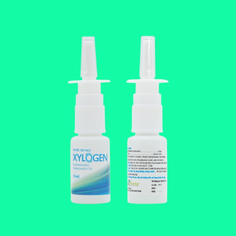 Xylogen 15ml điều trị ngạt mũi do viêm mũi dị ứng theo mùa và quanh năm