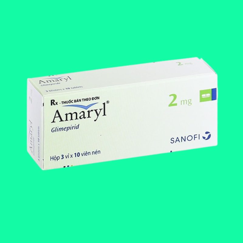 Thuốc Amaryl 2mg – Cải thiện tiểu đường tuyp 2 ở người trưởng thành