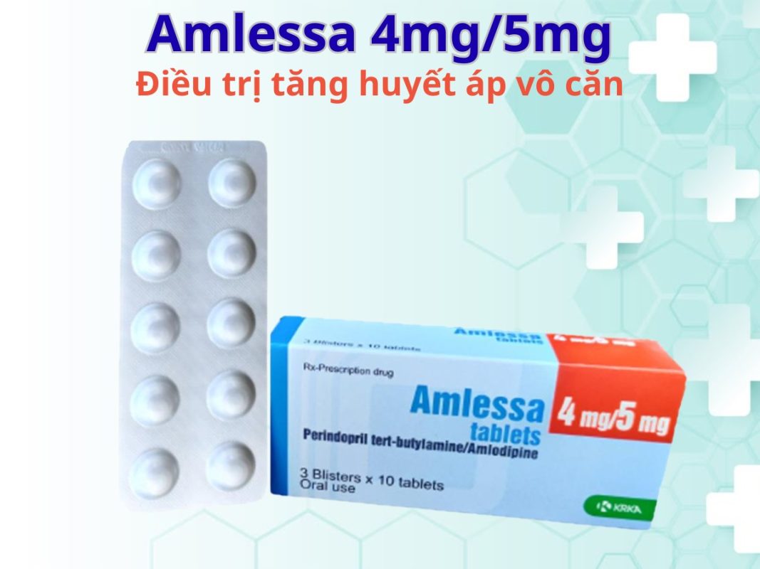 Thuốc Amlessa 4mg/5mg chỉ định điều trị tăng huyết áp vô căn