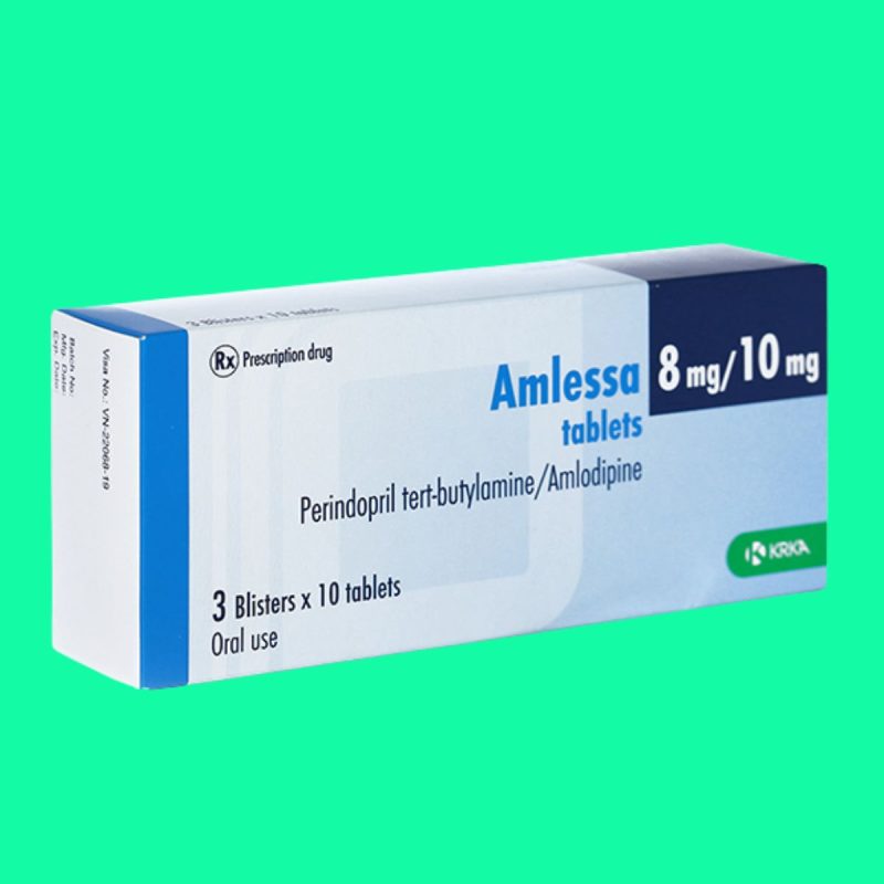 Amlessa 8mg/10mg có tác dụng điều trị tăng huyết áp, bệnh mạch vành