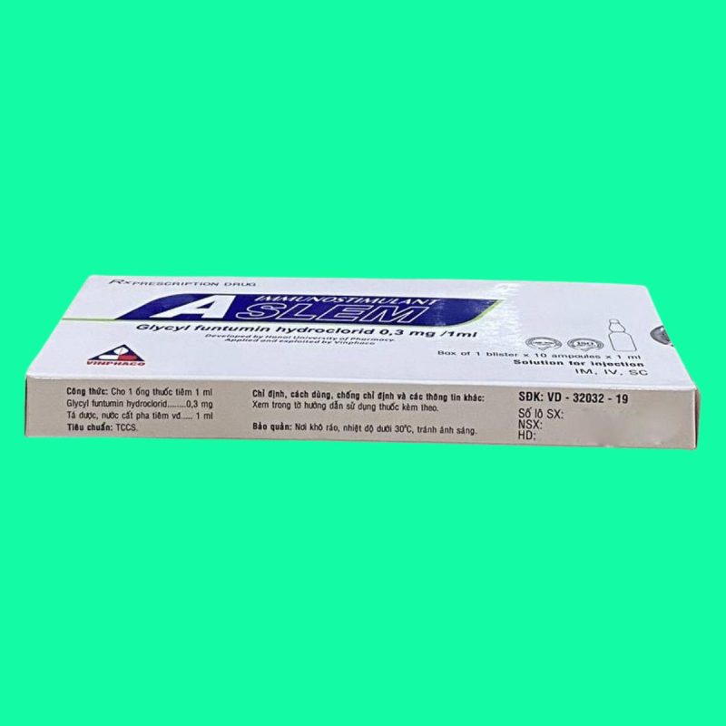 Thuốc Aslem 0.3mg/ml có tác dụng tăng cường miễn dịch cho cơ thể