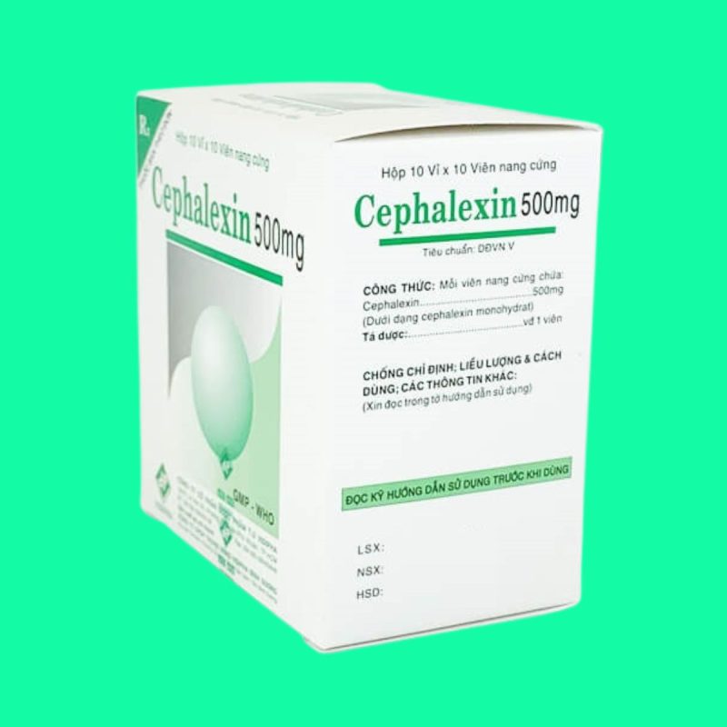 Thuốc Cephalexin 500mg Vidipha điều trị nhiễm khuẩn sản phụ khoa