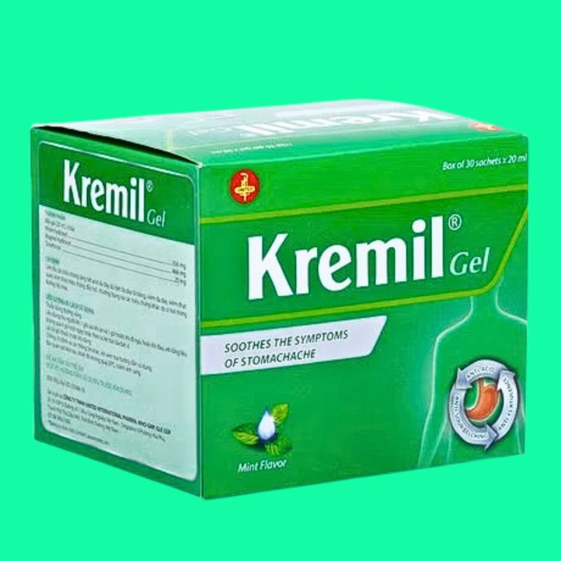 Thuốc Kremil Gel gói 20ml giảm loét dạ dày - tá tràng, viêm thực quản