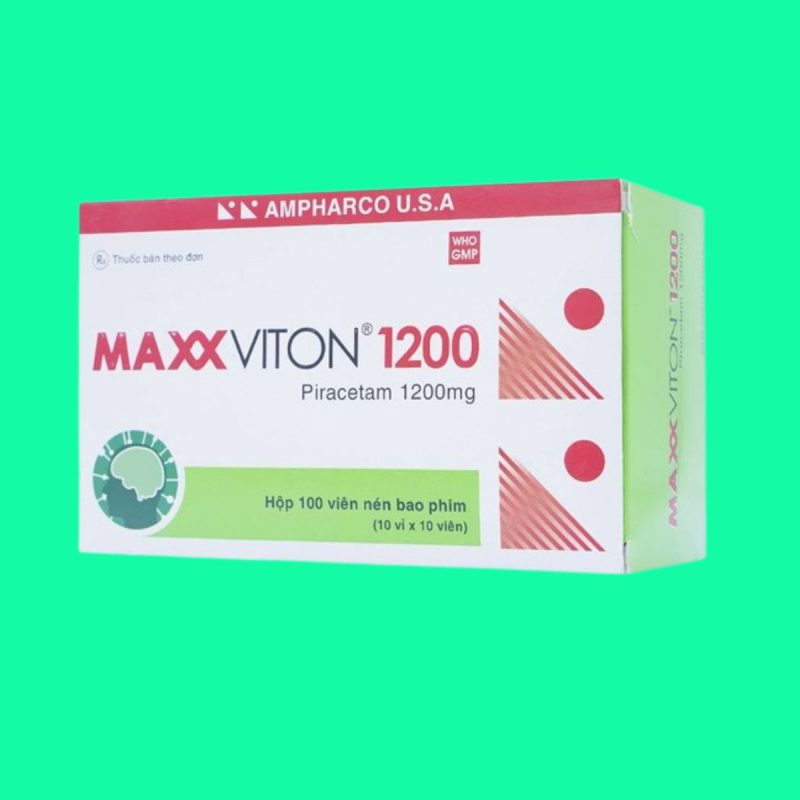 Thuốc Maxx Viton 1200 điều trị triệu chứng chóng mặt, suy giảm trí nhớ