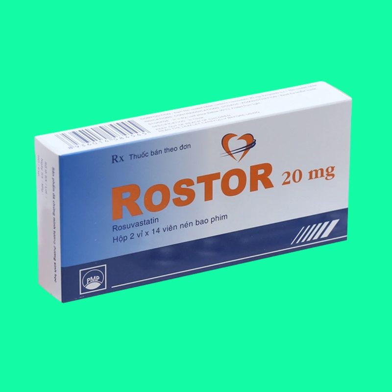 Thuốc Rostor 20 điều trị tình trạng tăng cholesterol máu nguyên phát